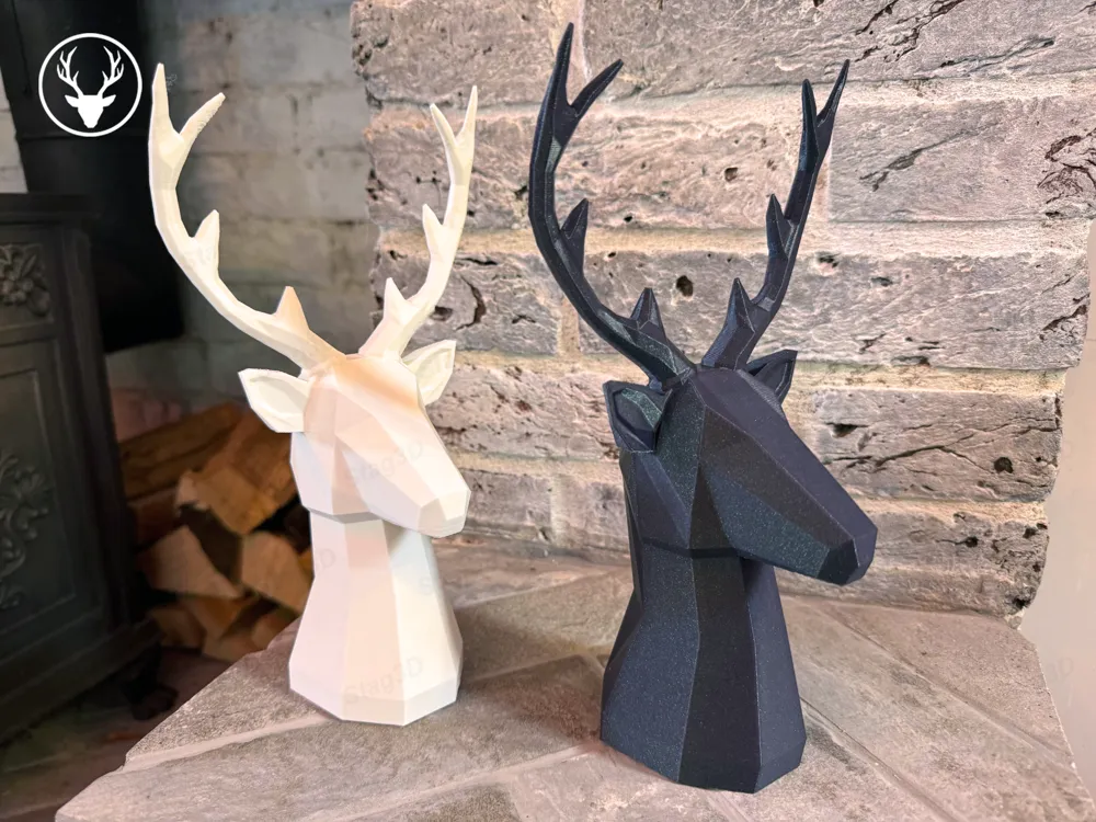 Stags Head Decor by Stag 3D MakerWorld: Download Free 3D Models