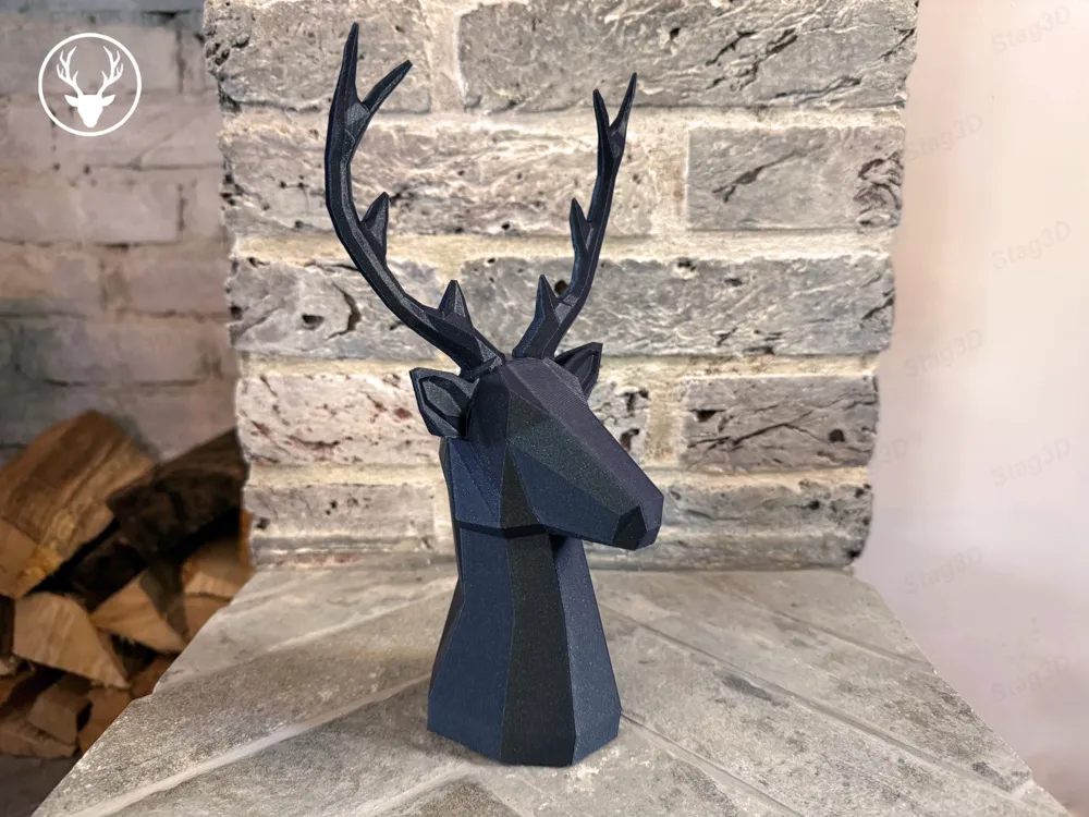 Stags Head Decor - Free 3D Print Model - MakerWorld