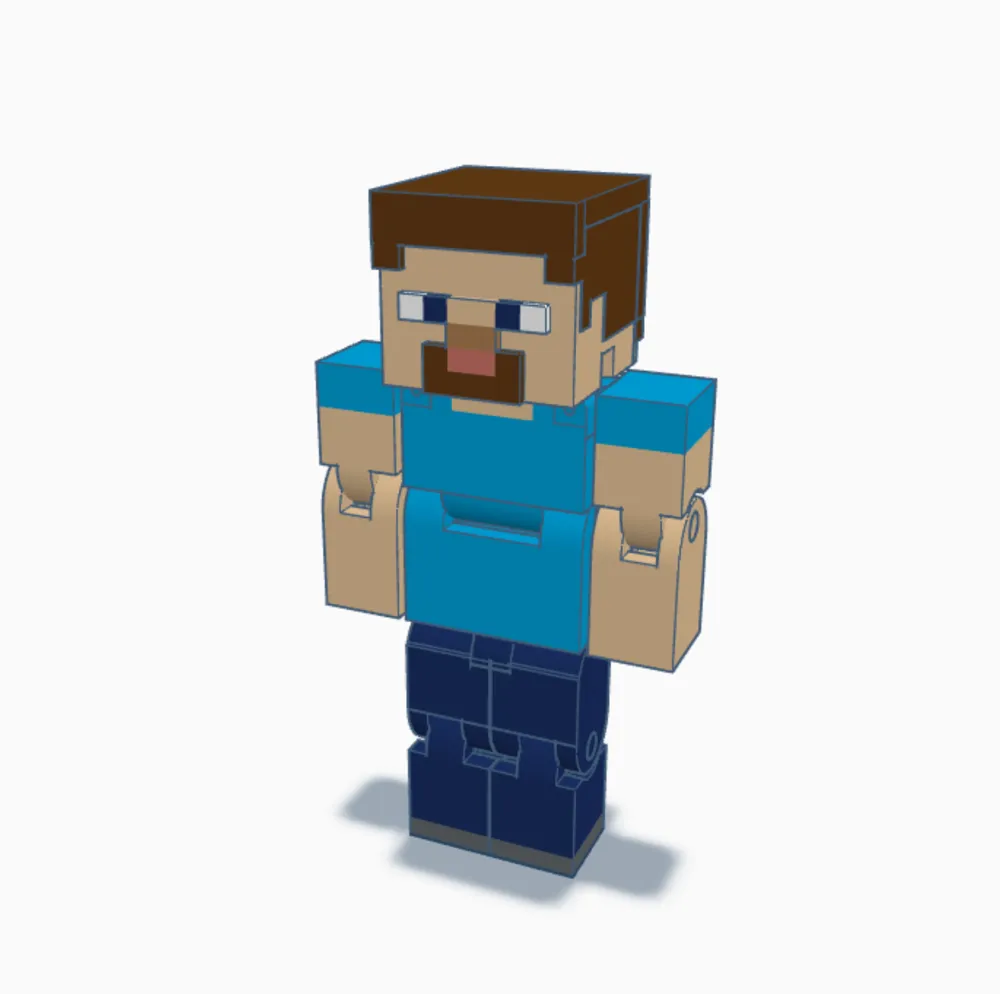 Bendable Steve by zybird MakerWorld: Download Free 3D Models