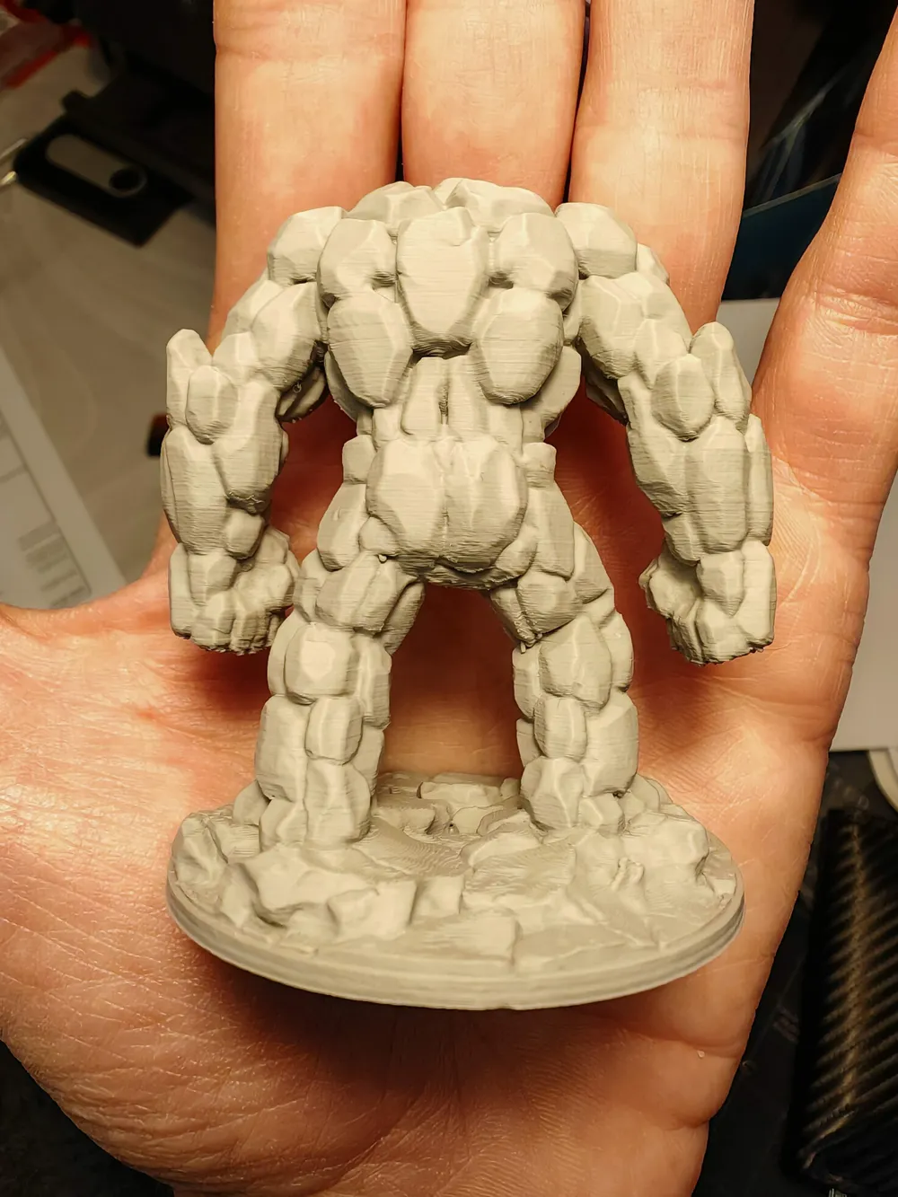 Living Rock Construct - Golem (Large Monster) - Free 3D Print Model ...
