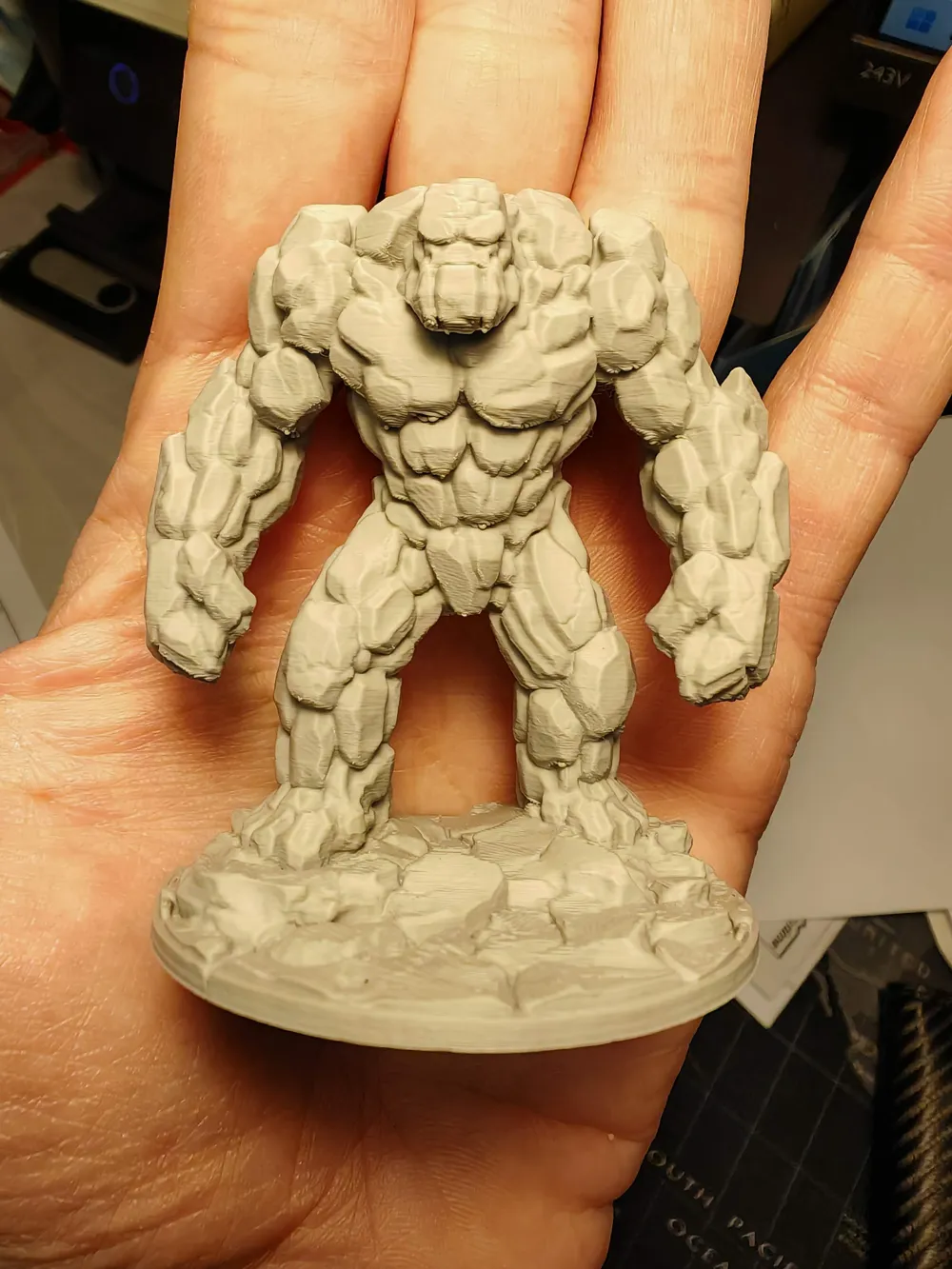 Living Rock Construct - Golem (Large Monster) - Free 3D Print Model ...