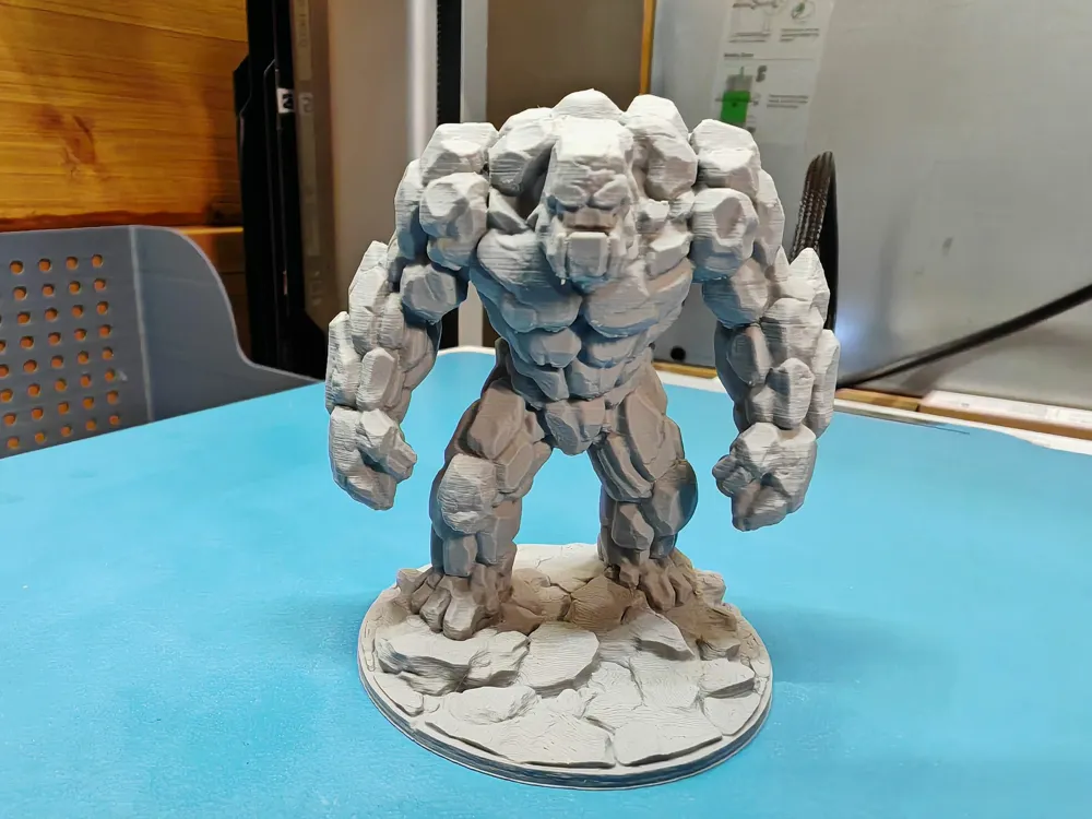 Living Rock Construct - Golem (Large Monster) - Free 3D Print Model ...