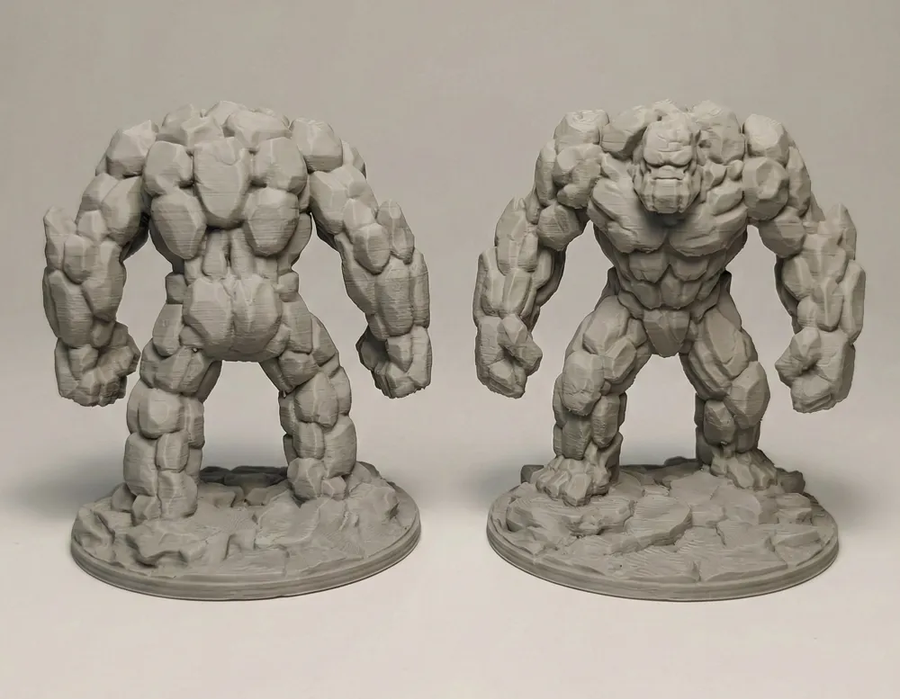 Living Rock Construct - Golem (Large Monster) - Free 3D Print Model ...