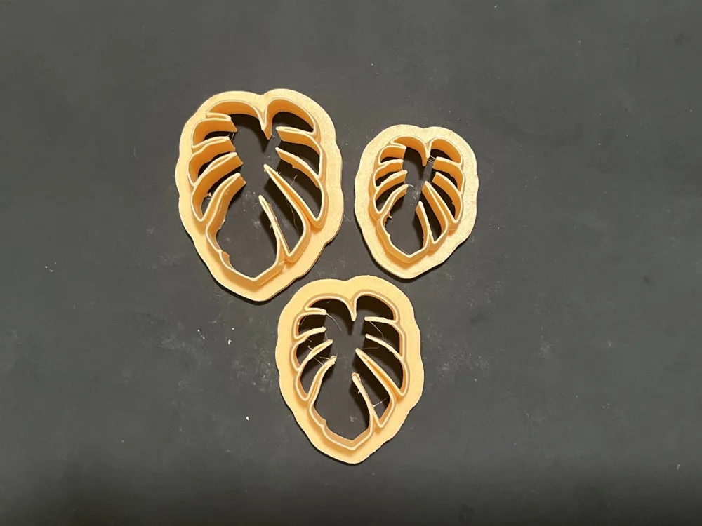Premium Monstera Polymer Clay Cutters – 3-Piece Set by Polymer Clay ...