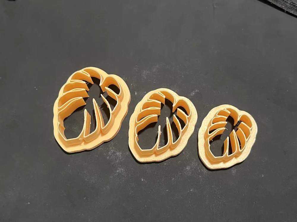 Premium Monstera Polymer Clay Cutters – 3-Piece Set by Polymer Clay ...