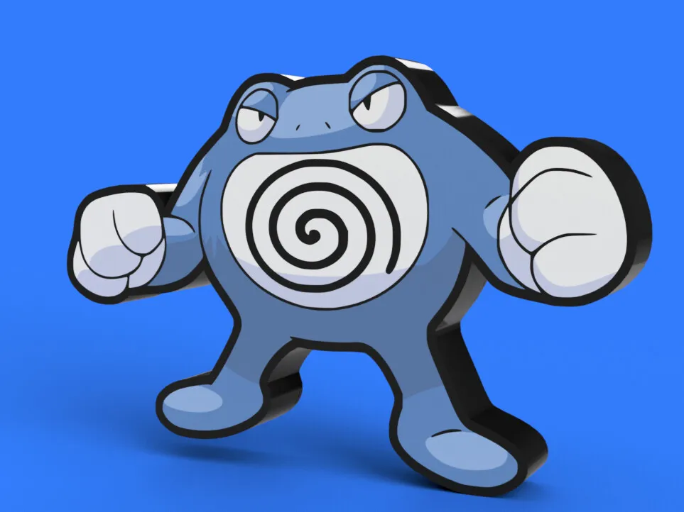 Poliwrath Lightbox Free 3d Print Model Makerworld