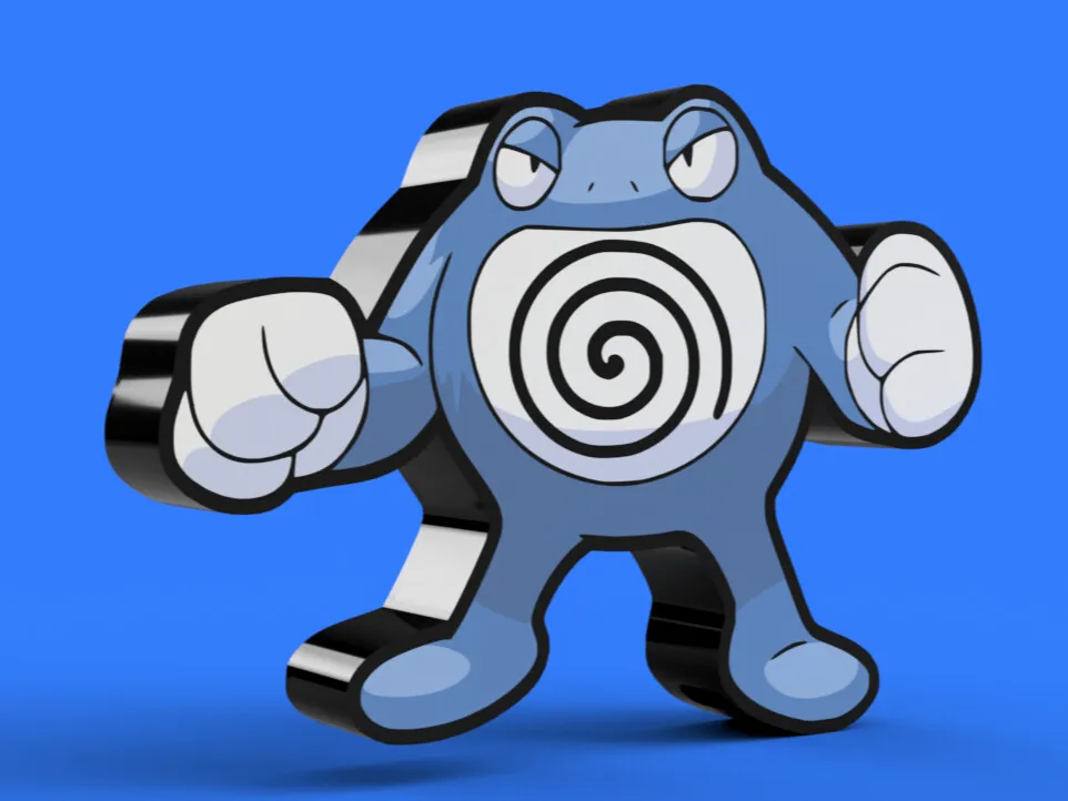 Poliwrath Lightbox Free 3d Print Model Makerworld