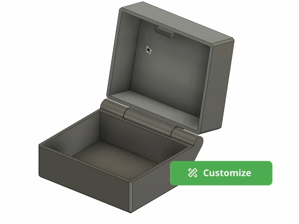 Parametric Hinged Box/ Snap Fit (with F3D File) - Free 3D Print Model ...
