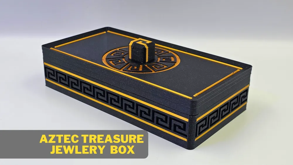The Aztec Treasure Jewelry Box by Kardes.Design - MakerWorld