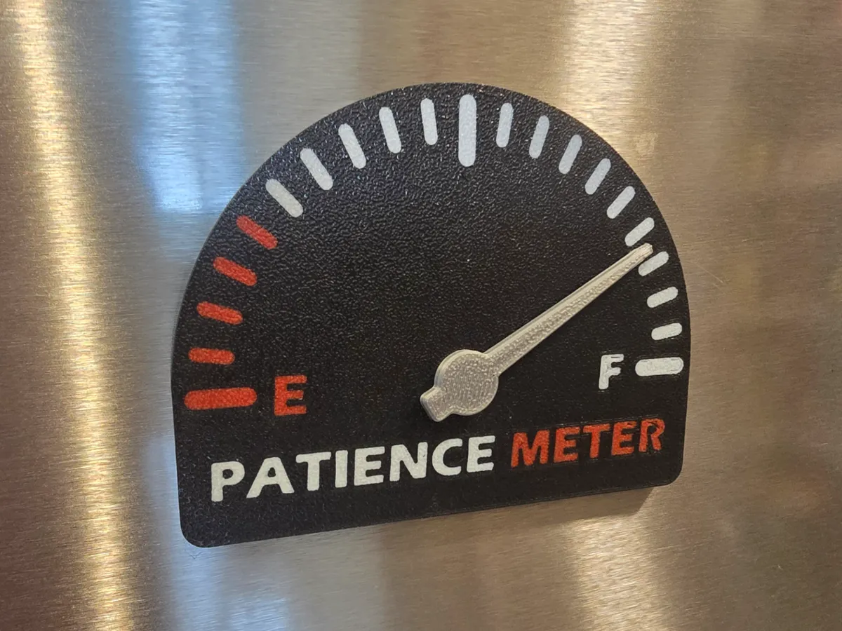 Patience Meter by mientoro MakerWorld: Download Free 3D Models