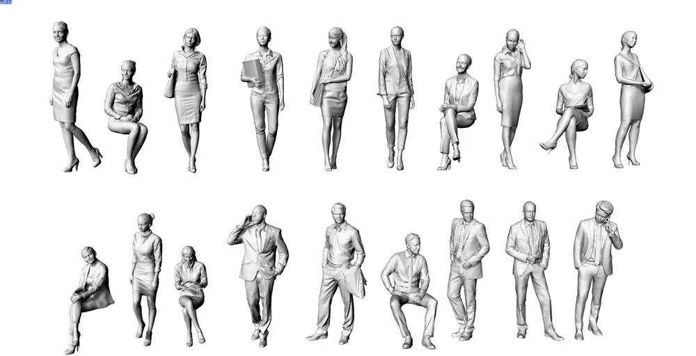 Architectural Scale Figures | Business Edition by naregj91 MakerWorld ...