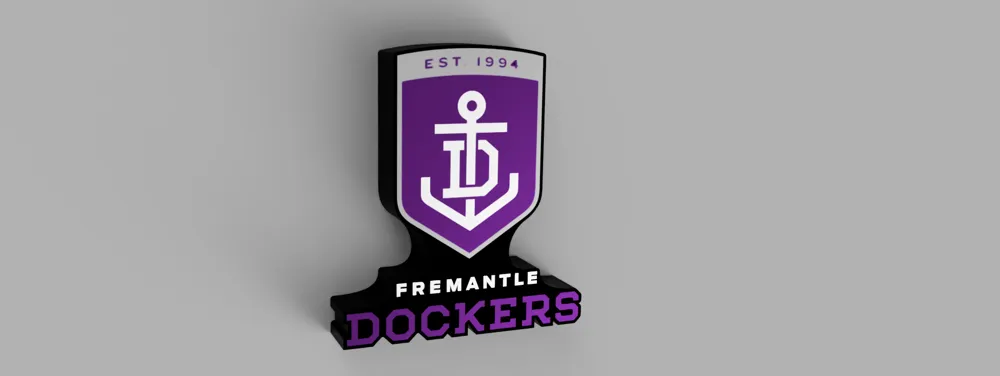 Freemantle Dockers Football club inspired LED lightbox. by glenngri ...