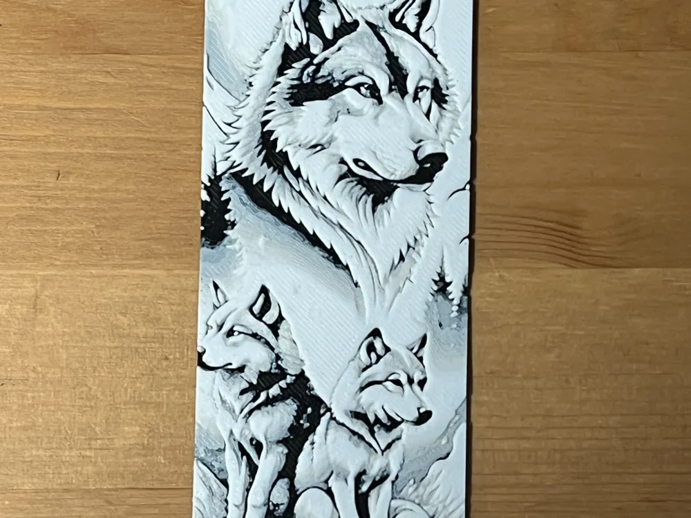 wolf bookmark - Free 3D Print Model - MakerWorld