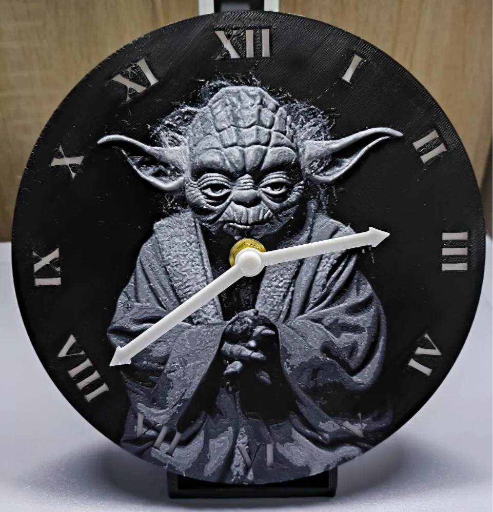 Master Yoda Clock Hueforge by timbo0674 MakerWorld: Download Free 3D Models