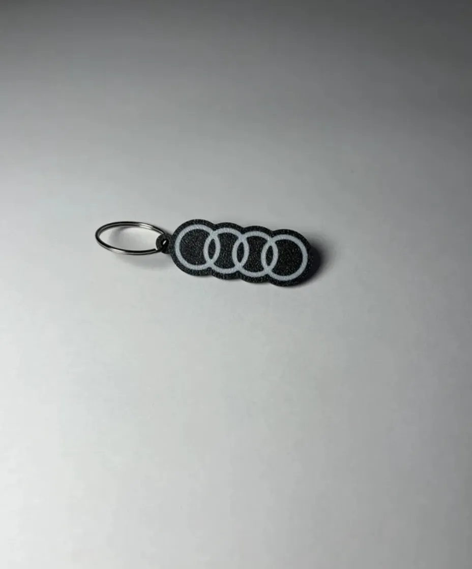 Audi logo keychain - Free 3D Print Model - MakerWorld