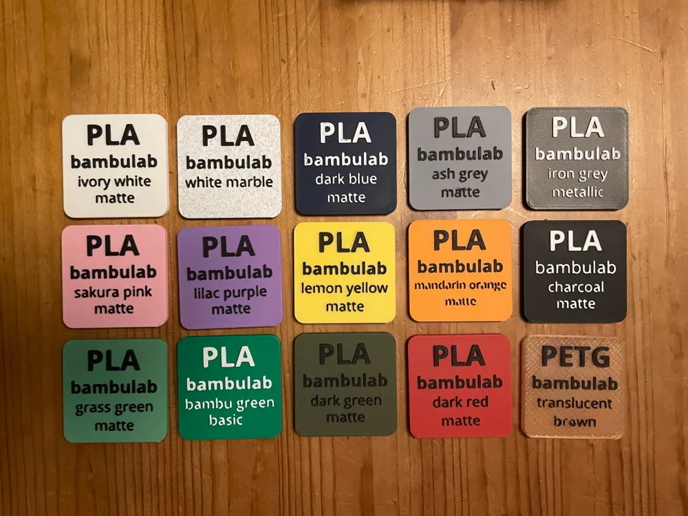 Swatches (material examples) - big by jovi - MakerWorld