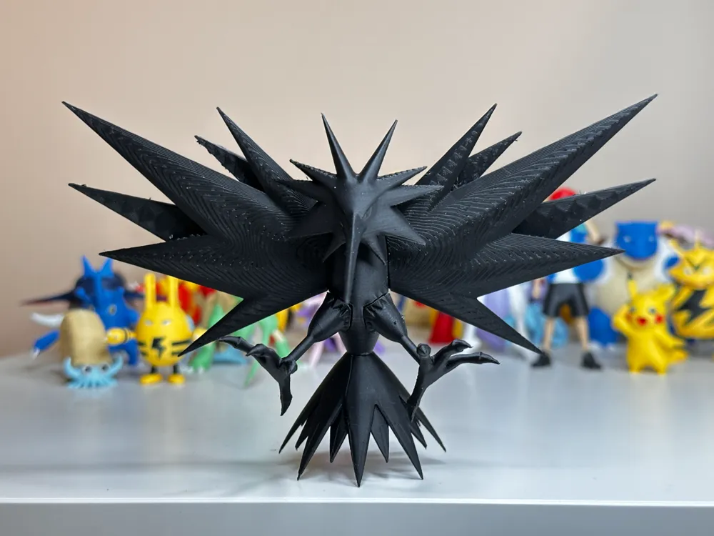 Zapdos (Pokemon) Multiparts 100mm Tall - Free 3D Print Model - MakerWorld