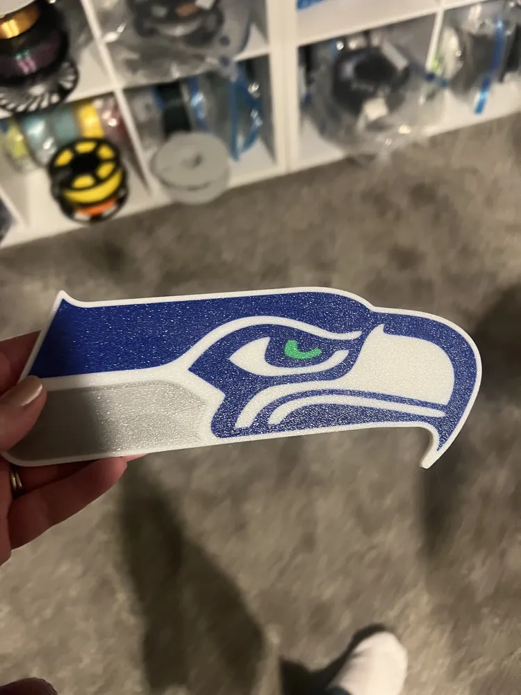Seahawks Hitch Cover - Free 3D Print Model - MakerWorld