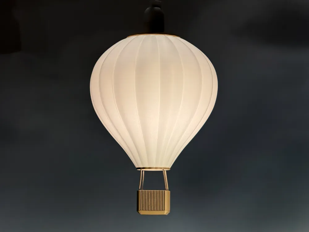 Cute Hot Air Balloon Lamp Shade | 18cm diameter - Free 3D Print Model ...