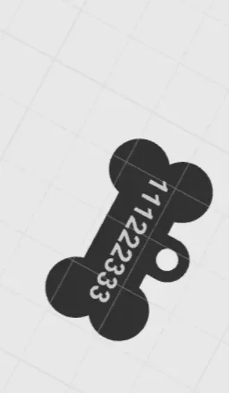 dog tag (name tag) double-sided fully editable by Luk_Asz - MakerWorld