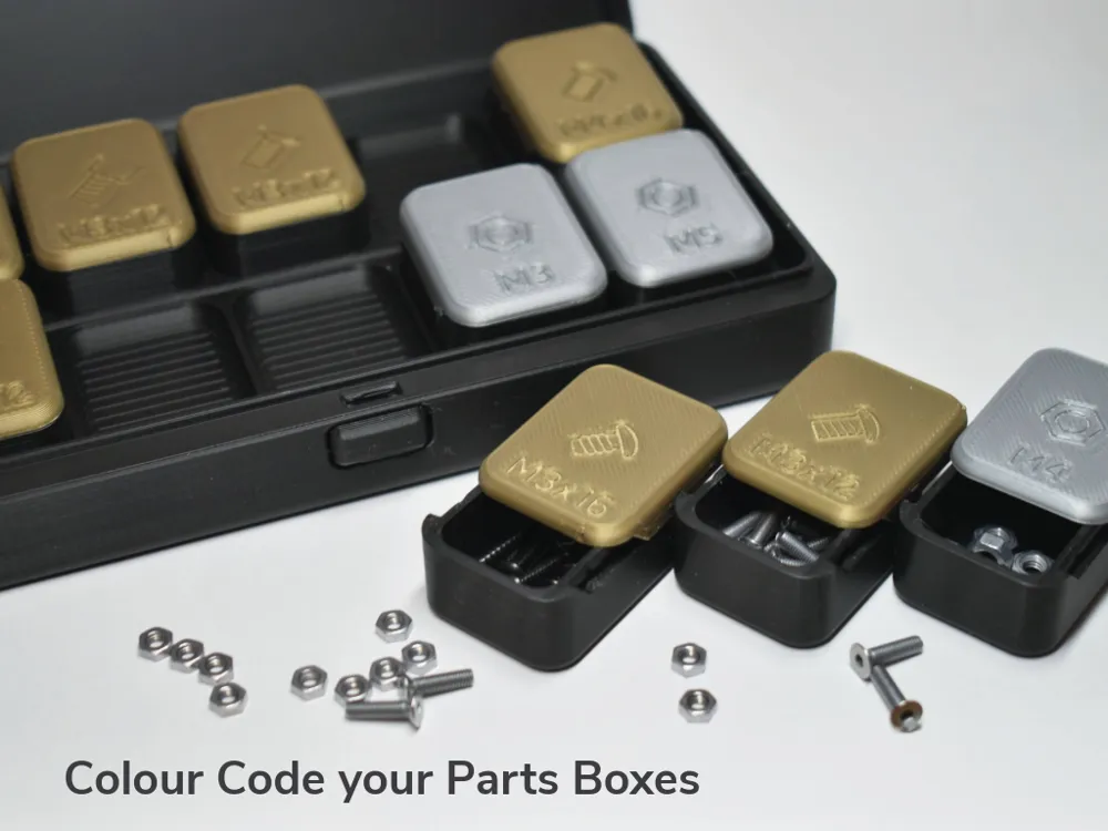 Parts Storage Suite | Gridfinity - Free 3D Print Model - MakerWorld