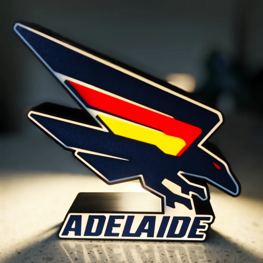 Adelaide Crows inspired light box (2025 logo) by P78 - MakerWorld