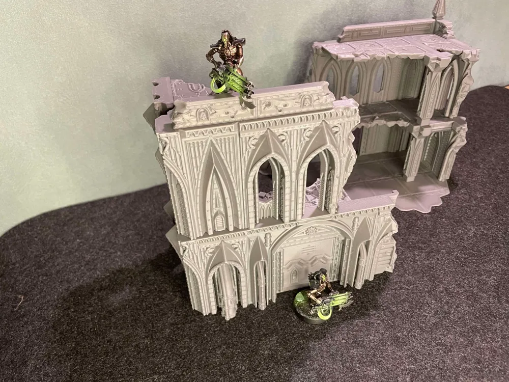Wargame terrain ruin Grimdark Gothic Delta by Wargame Terrain Print ...
