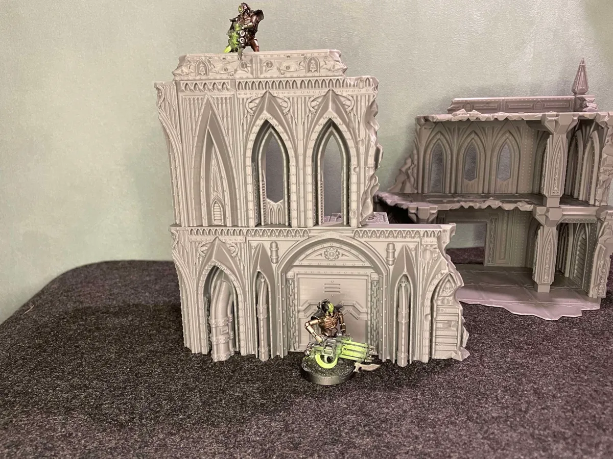 战争游戏地形废墟 Grimdark Gothic Delta - 免费 3D 打印模型 - MakerWorld