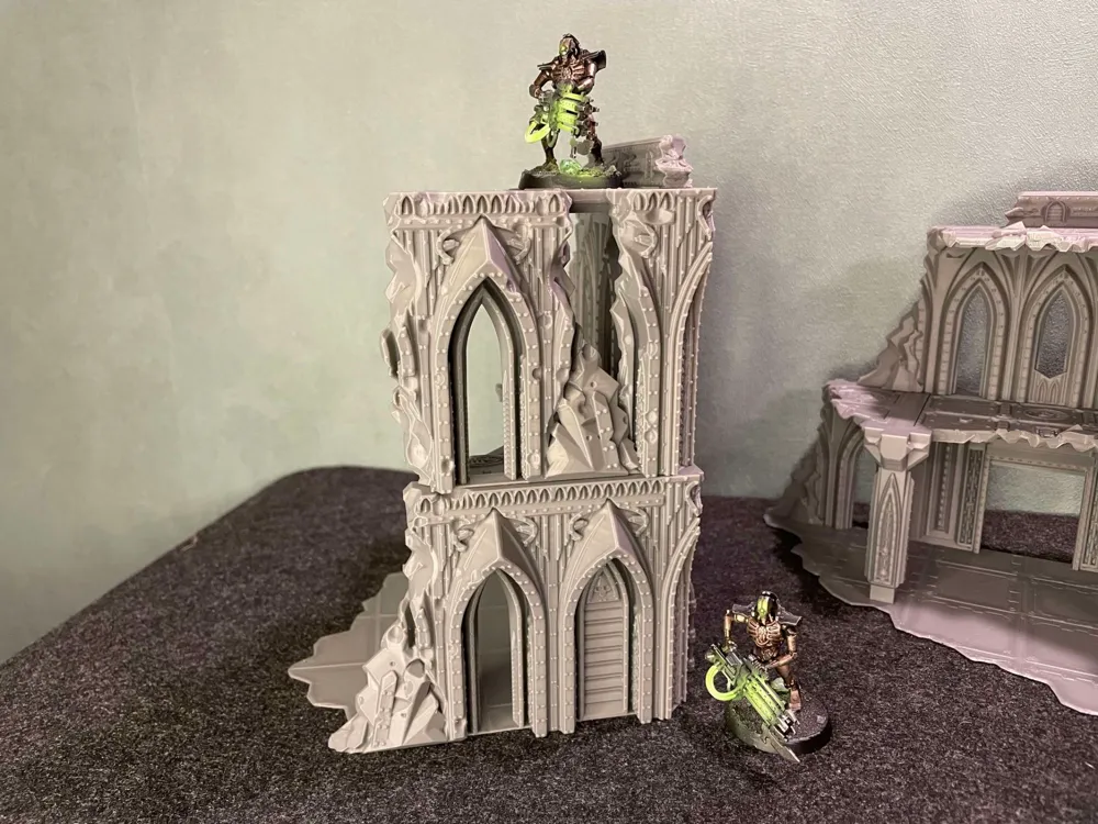 Wargame terrain ruin Grimdark Gothic Delta - Free 3D Print Model ...