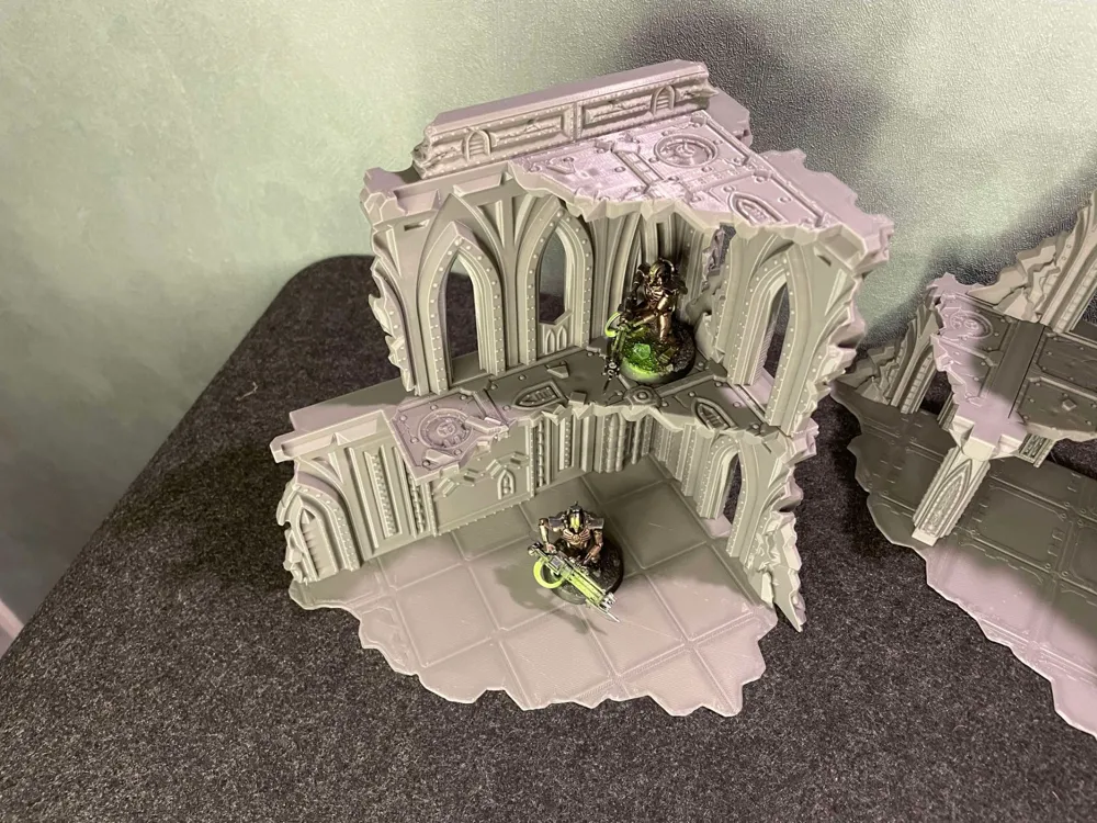 Wargame terrain ruin Grimdark Gothic Delta - Free 3D Print Model ...