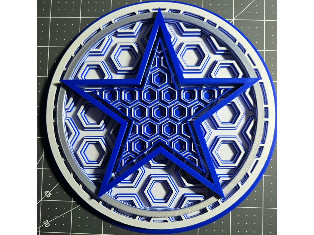 Dallas Cowboys Dimensional Mosaic by Richie Rich Richie Rich MakerWorld ...