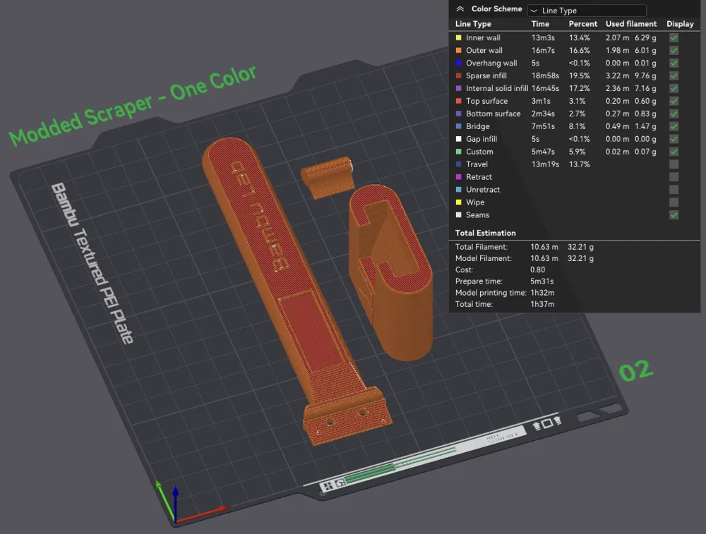 Reversed Bambu Scraper Grip Remixed by lirex - MakerWorld