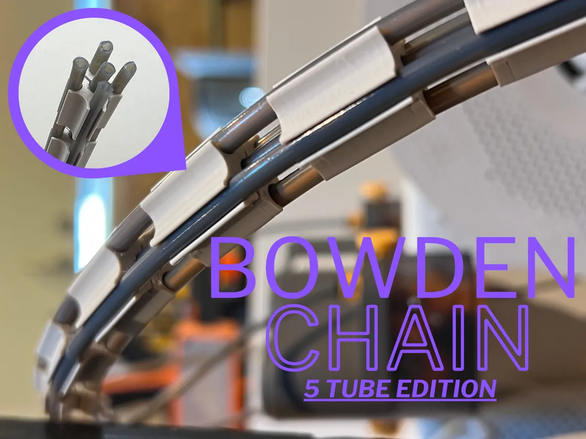 Bowden Chain - the 5 tube edition - Free 3D Print Model - MakerWorld