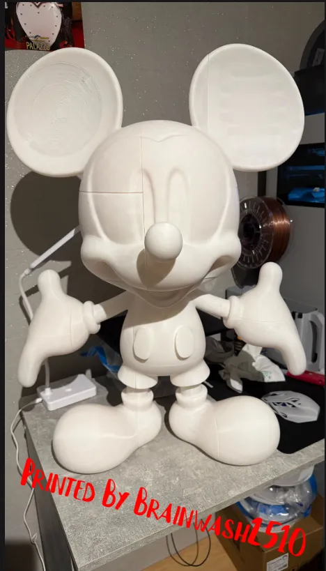 Life-Size Mickey Mouse 3D Model - Free 3D Print Model - MakerWorld