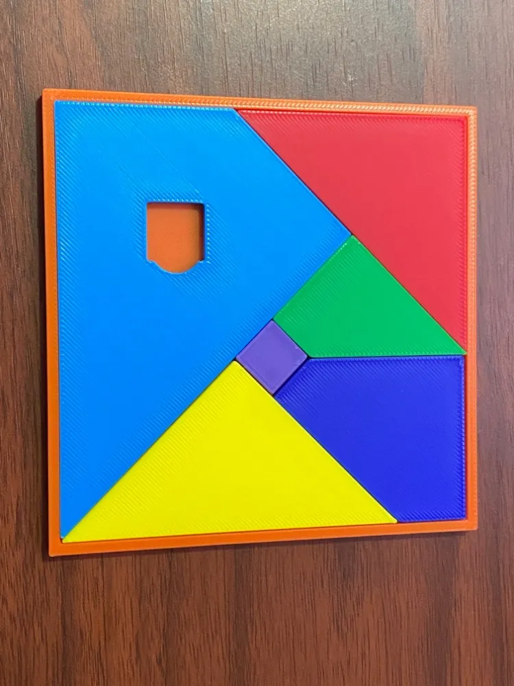 Missing Square Puzzle Tangram 100 mm by dandcmckay - MakerWorld