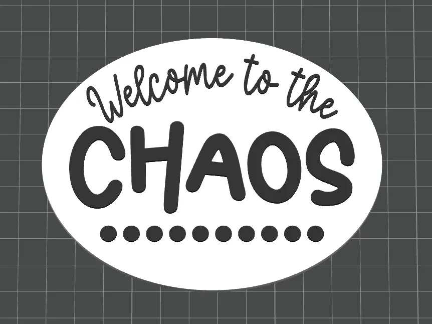 Welcome to the Chaos sign - Free 3D Print Model - MakerWorld