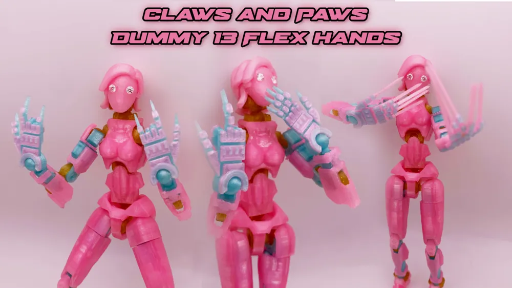Dummy 13 Basic Flex Hands by Why Not Build It? - MakerWorld