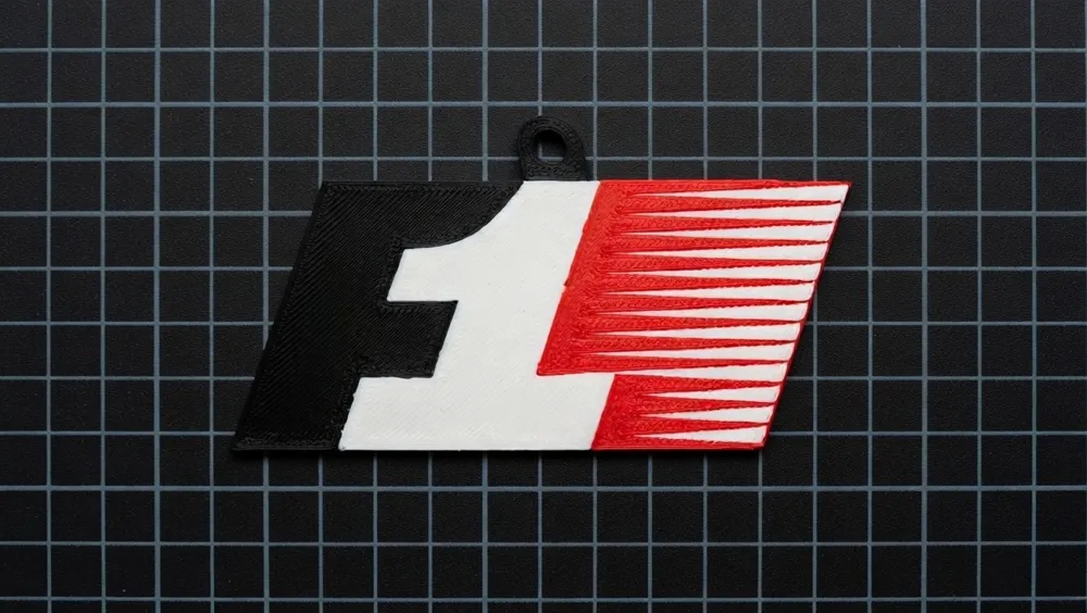 F1 LOGO KEYCHAIN RACE - Free 3D Print Model - MakerWorld