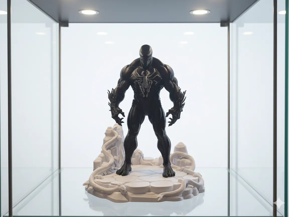 Venom on Pedestal - Free 3D Print Model - MakerWorld