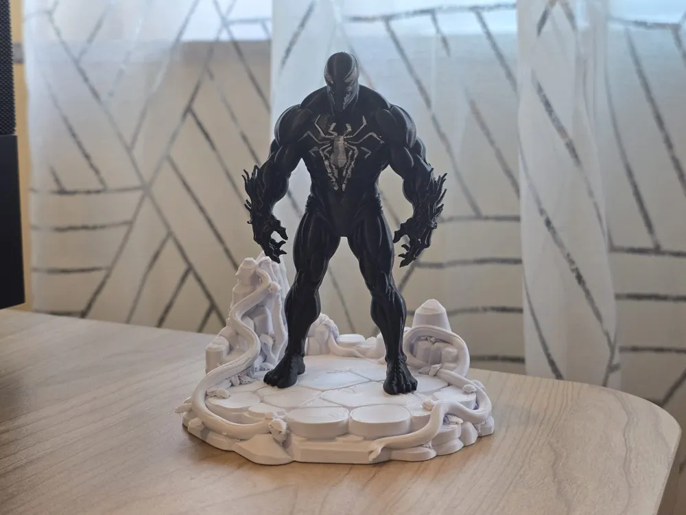 Venom on Pedestal - Free 3D Print Model - MakerWorld
