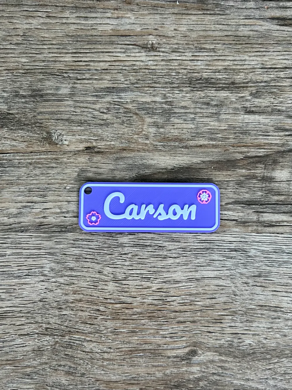 A Keychain with the name "Carson" (Customizable) by KaBooM MakerWorld ...