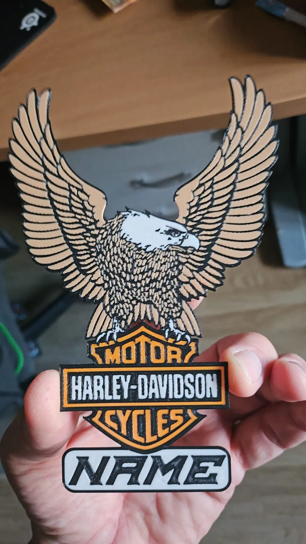 Personalized Harley Davidson 4-Nameplate by davinchi20MakerWorld ...