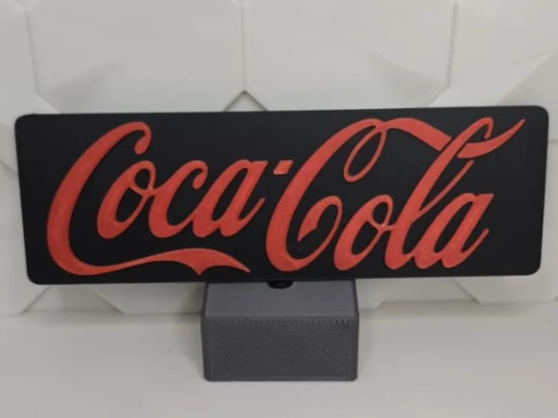 Coca Cola Logo/Sign by Print Maker MakerWorld: Download Free 3D Models