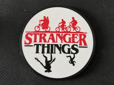 Stranger Things Coaster - Free 3D Print Model - MakerWorld
