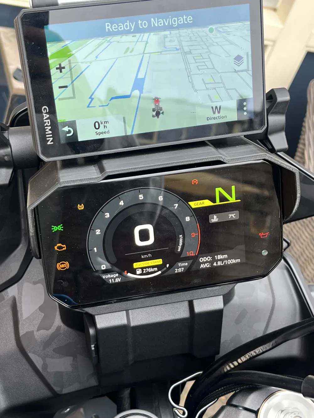 CFMOTO 450MT Garmin dashboard mount and sunvisor Remixed by anand ...