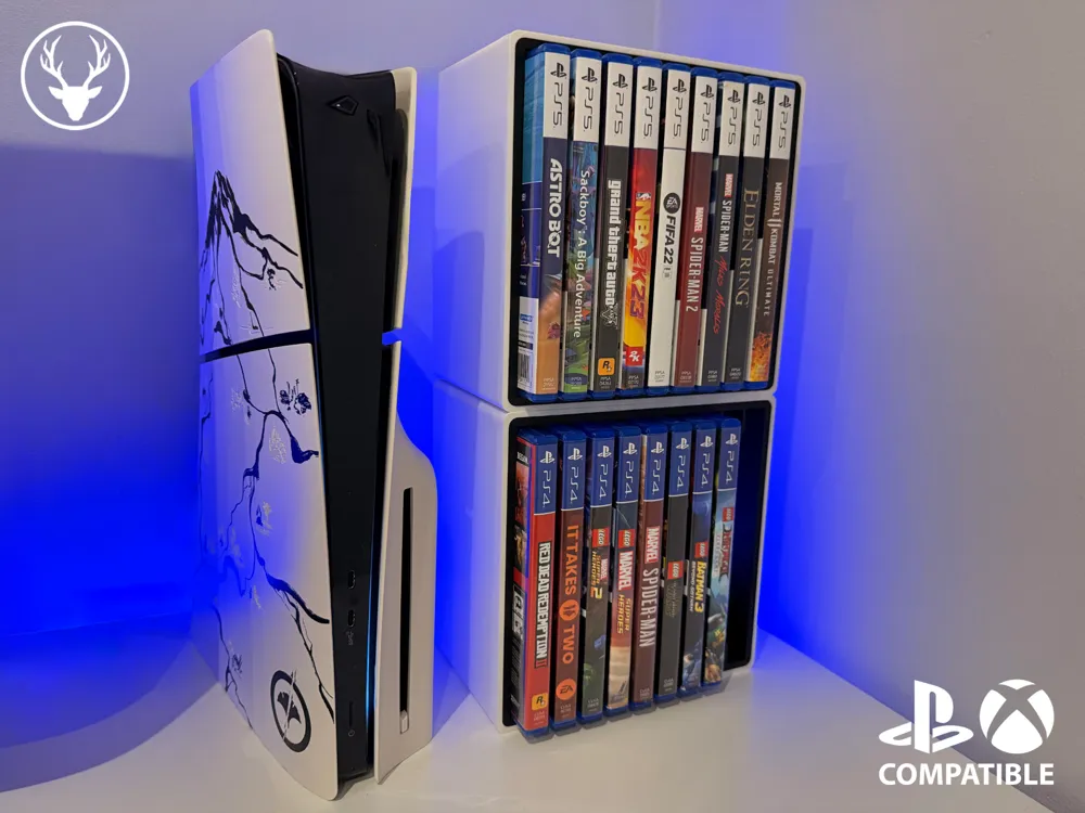 Modular Console Game Storage - Free 3D Print Model - MakerWorld