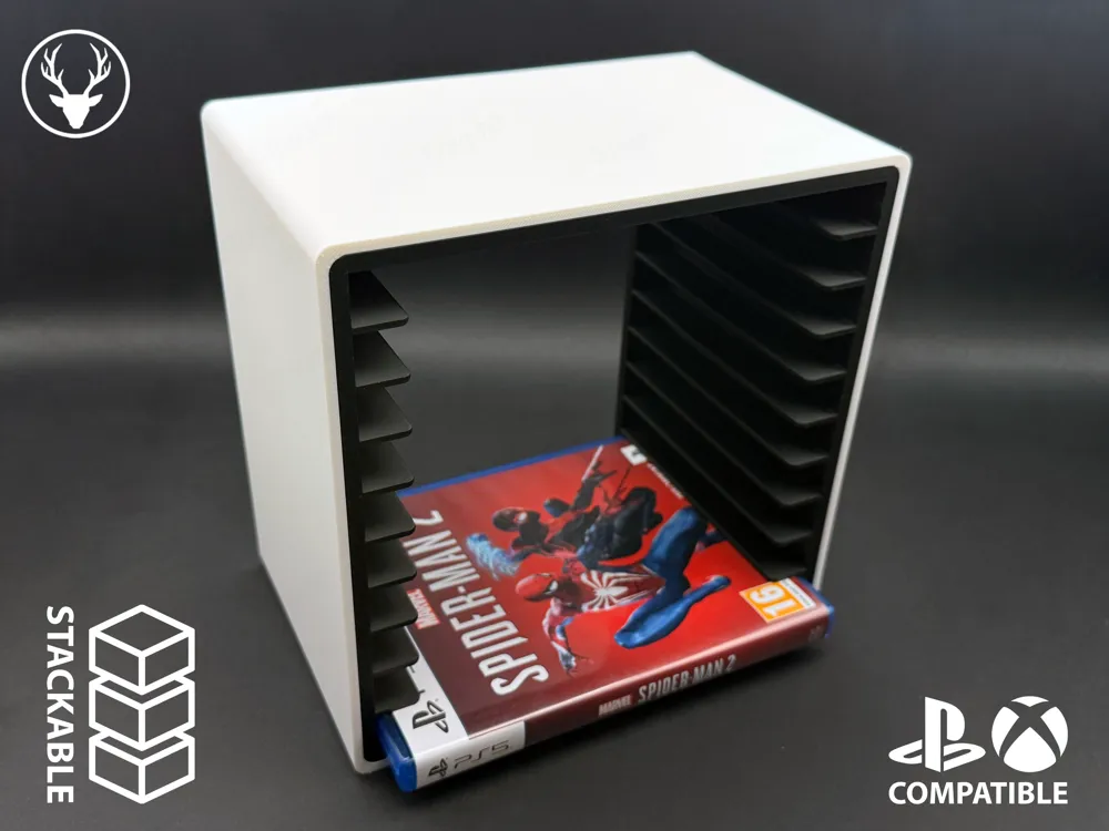 Modular Console Game Storage - Free 3D Print Model - MakerWorld