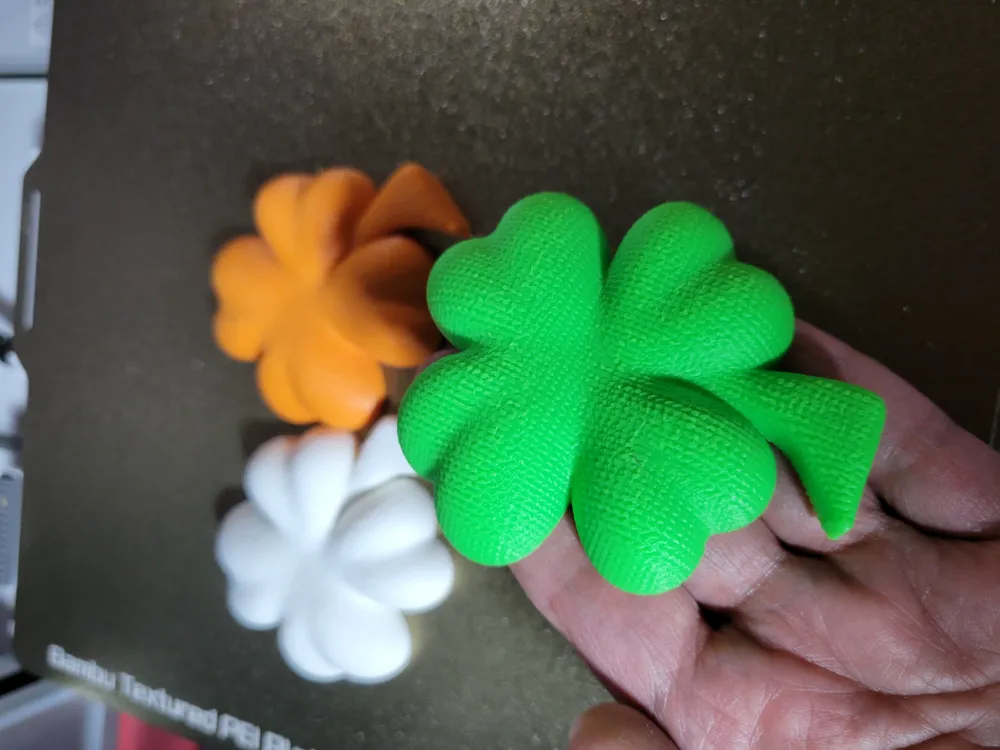 Knitted Four Leaf Clover by lilmonster36 - MakerWorld