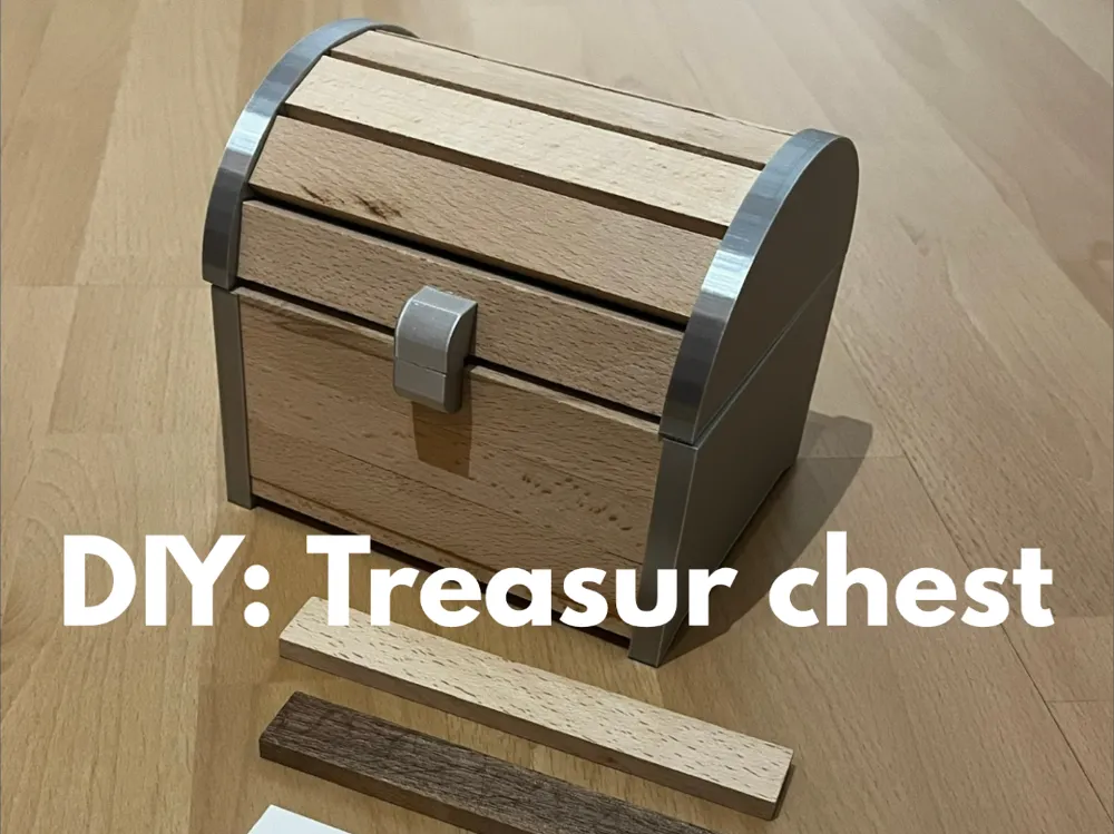 Treasure Chest / Memory Box with Blocks - Free 3D Print Model - MakerWorld