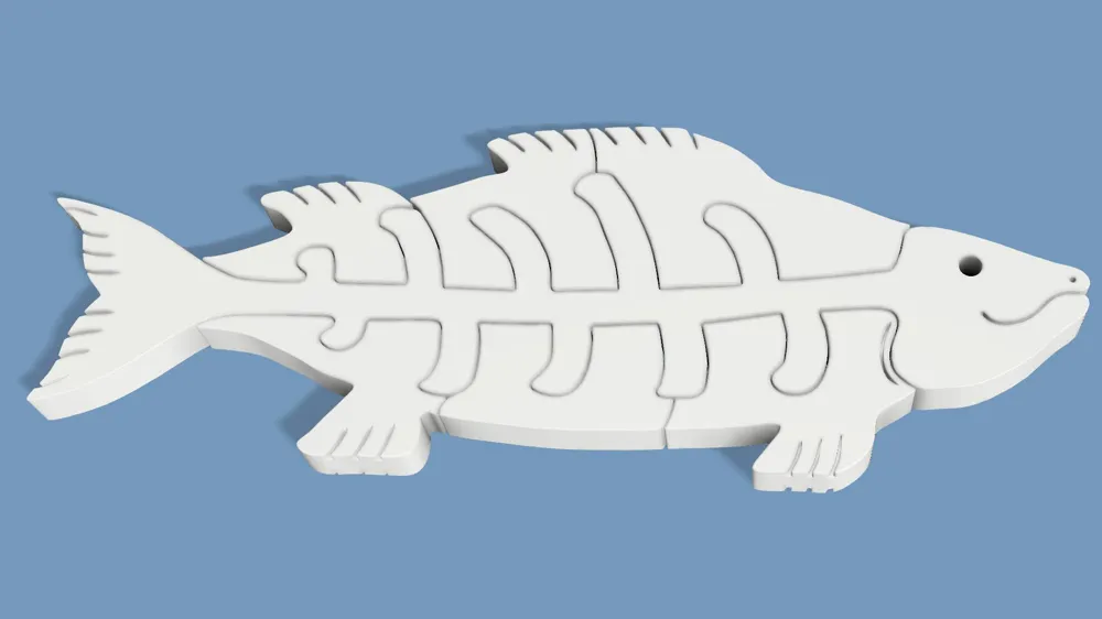 Puzzle fish - Free 3D Print Model - MakerWorld